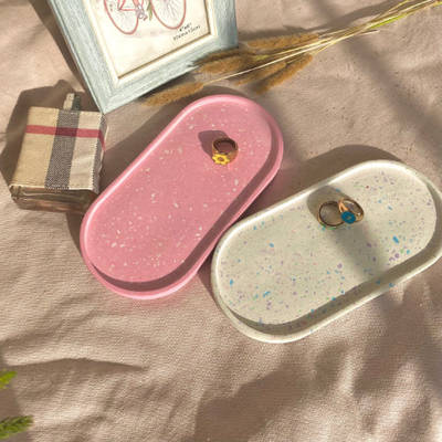 Buy/Send Trinket Dish Oval Terrazzo Single Piece Online | IGP | JVS1218535